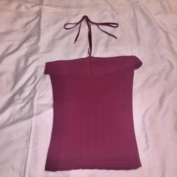 CHANEL | Tops | Chanel Knit Top Burgundy Authentic | Poshmark